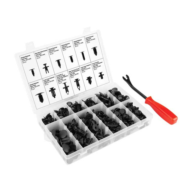 Performance Tool W5259 240 Piece Push Pin Retainer and Tool